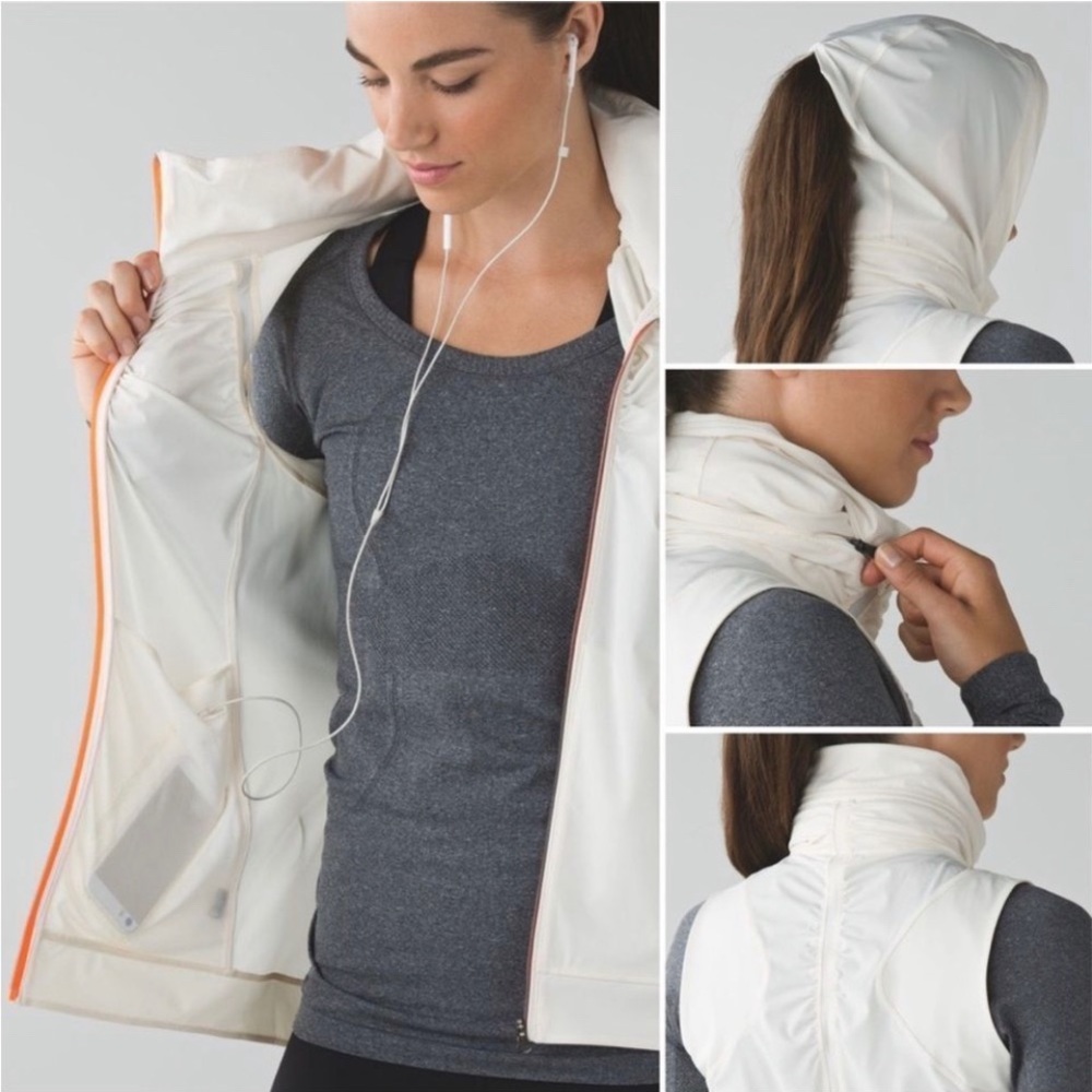 Lululemon Go The Distance Cream Vest - Gem